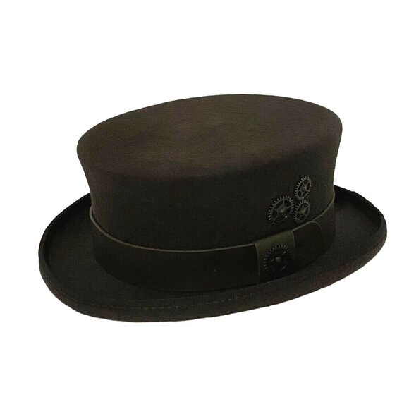 Conner | Accessories | Conner Time Travel Steampunk Top Hat Large Brown ...
